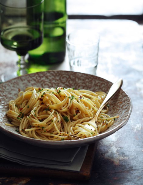 Bon Appetit Wednesday! Spaghetti With Olive Oil and Italian Fish Sauce ...